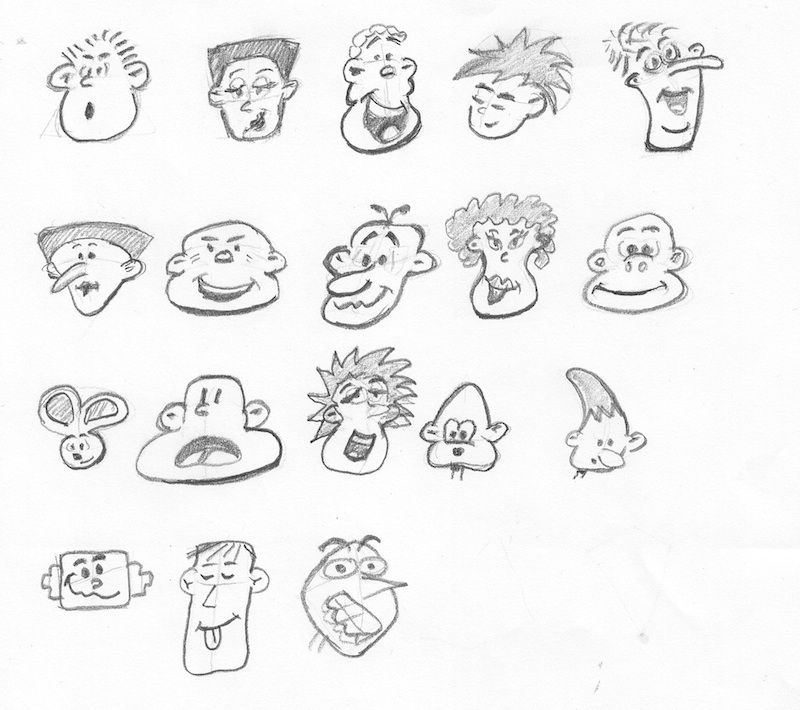 rmwillustration: Some Comic Heads