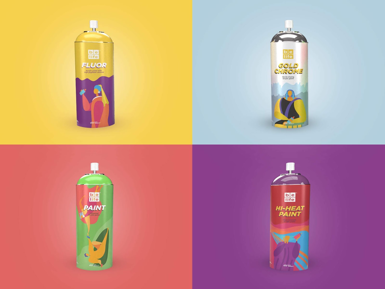 Belife – spray paint – Packaging Of The World