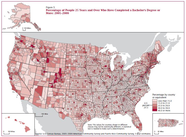 Education Attainment levels by State | Free By 50