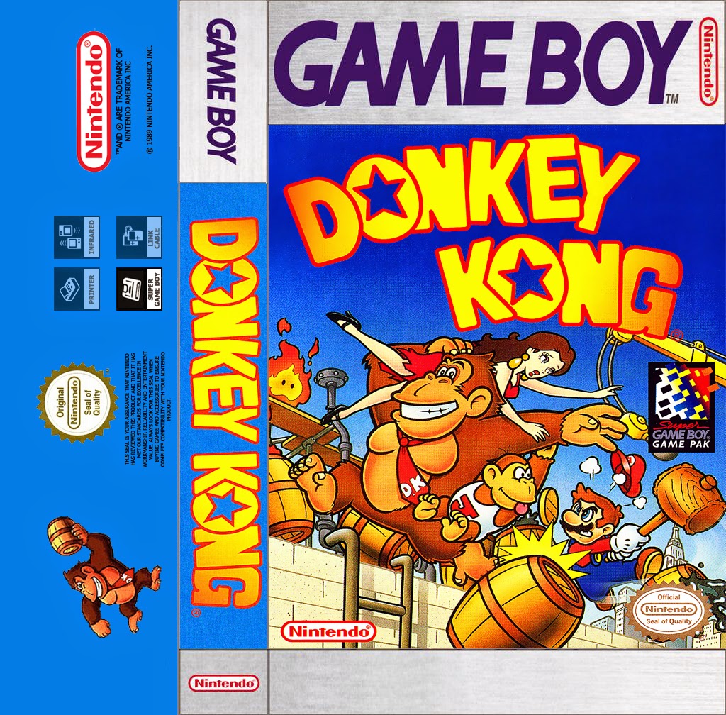 Solo una partida mas: Donkey Kong Game boy cassette cover