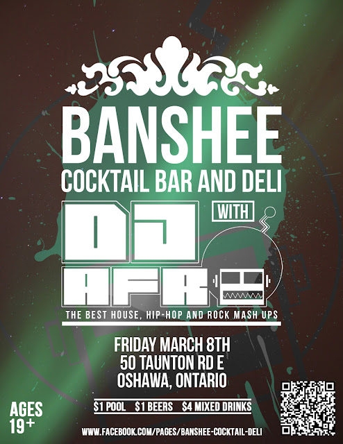 Alex Kwan Illustrations: DJ Afro @ BANSHEE Flyer