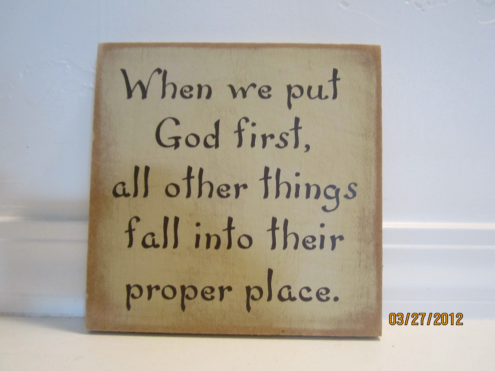 Dazle & Design Vinyl: 6x6 When We Put God First