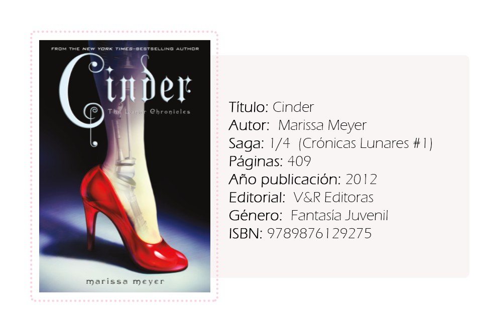 {Reseña} Cinder - Marissa Meyer ~ Noche entre libros 2