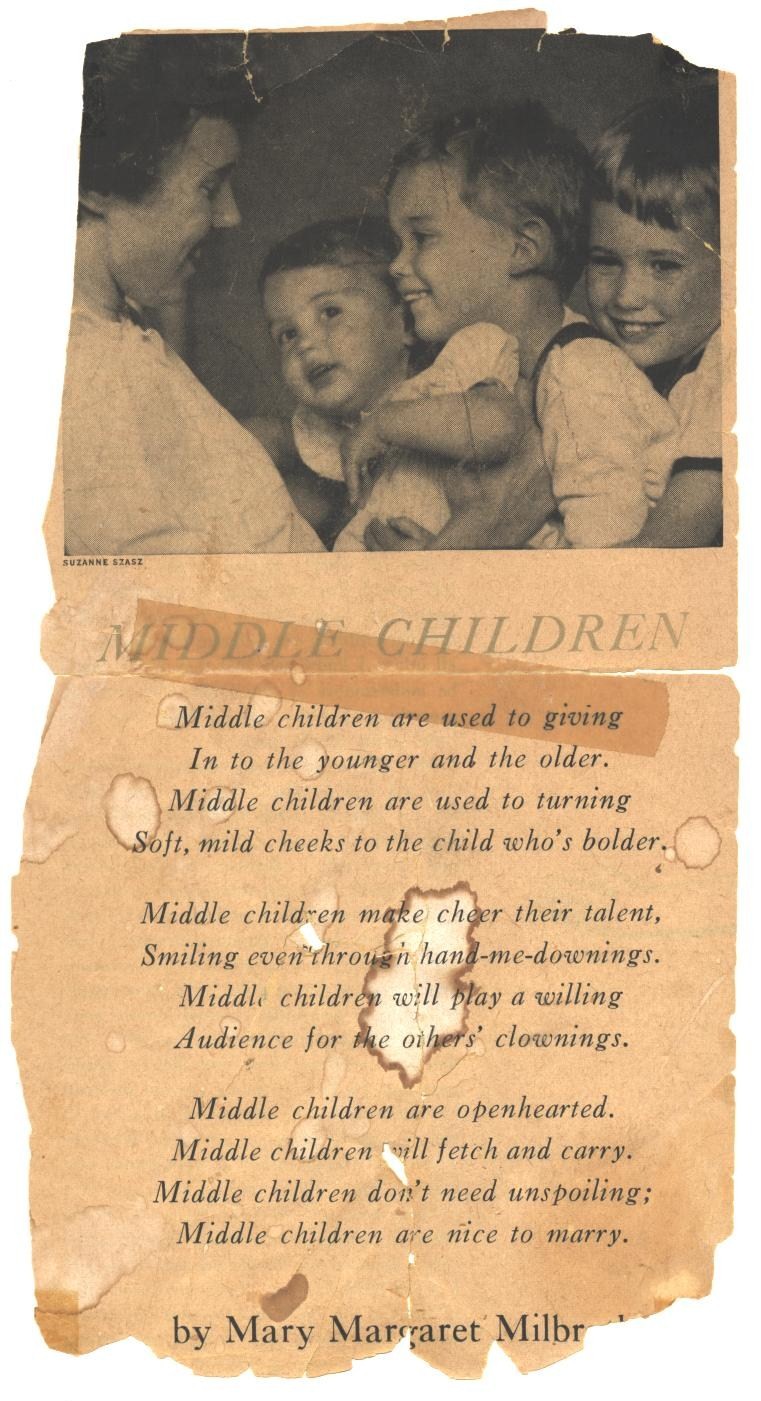 Smack Dab: A Middle Child's Blog: Poetic Injustice: The Poem That ...