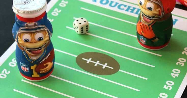 Football Counting Activity for Preschoolers with Free Printable Game ...