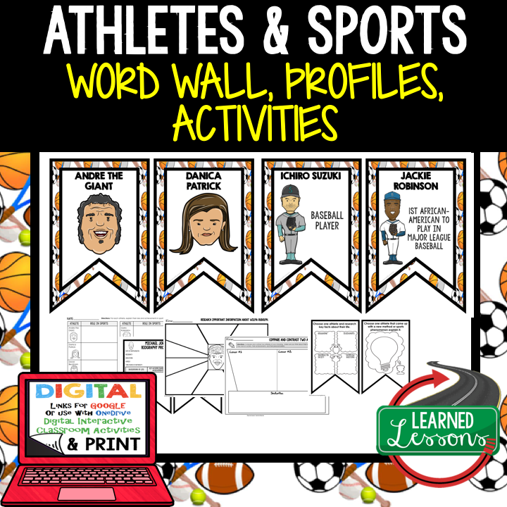 Word Wall BUNDLE, Profiles & Activity Pages (History) Digital Google ...