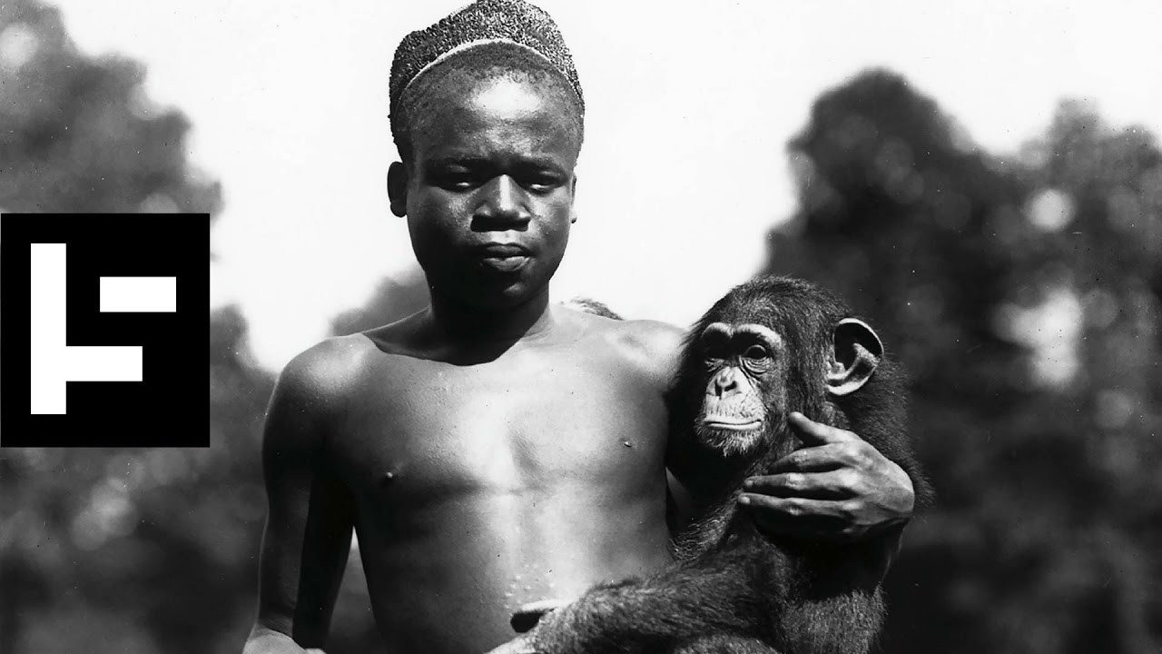Mbye Otabenga, popularly known as “Ota Benga,”with the orangutan Dohong ...
