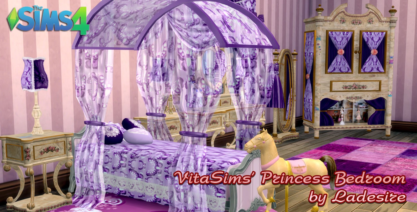 Ladesire's creative corner): TS4 - VitaSims’ Princess Bedroom by Ladesire