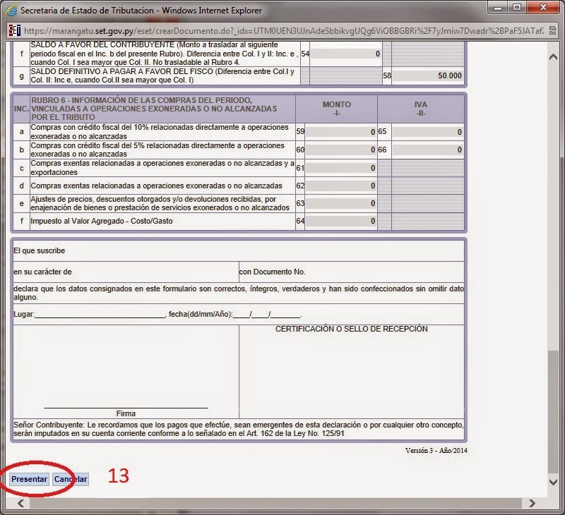 Tutorial Como completar formulario de IVA ne la SET On-Line: Tutorial ...