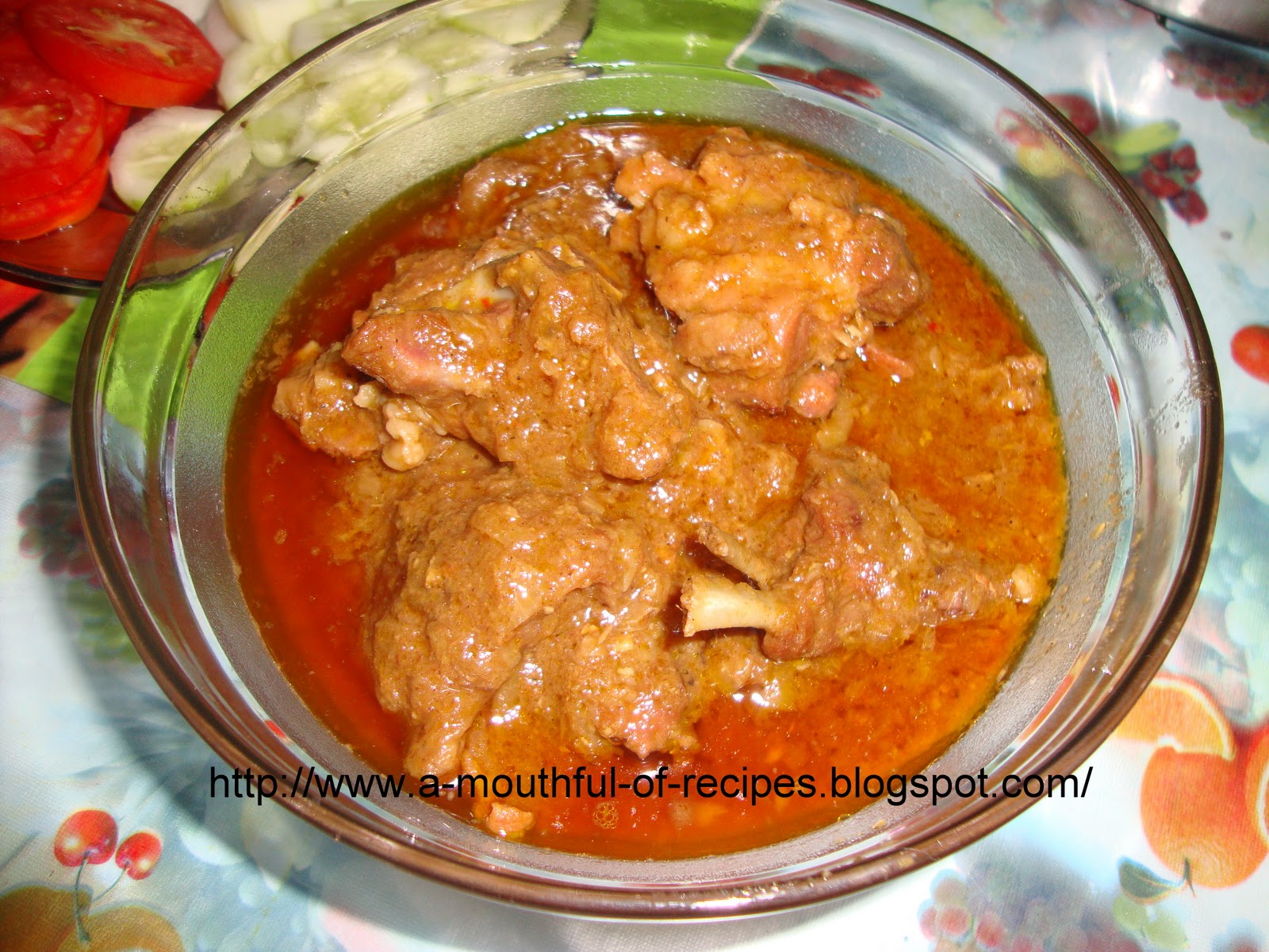 A Mouthful Of Recipes: Bakrid Special- Masaledar Mutton Curry