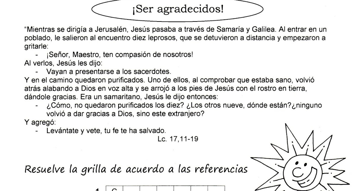 El Rincón de las Melli: ACTIVIDAD: Los diez leprosos sanados por Jesús