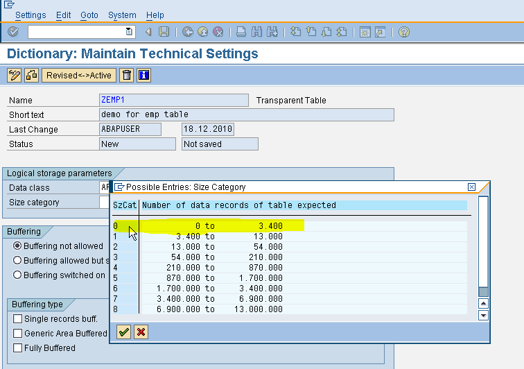 SAP ABAP Study Materials: Step by Step Procedure to Create DDIC Tables
