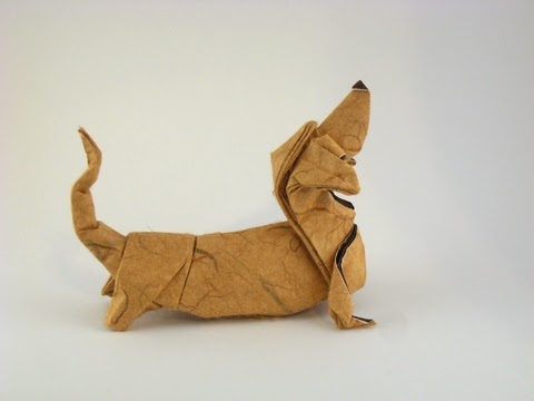 origami dog ~ origami instructions art and craft ideas