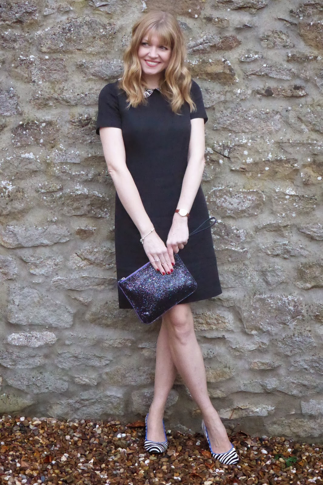 Outfit Post: Jewelled Collar Dress for Cocktails - What Lizzy Loves