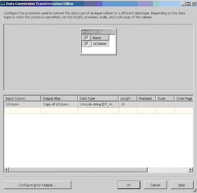 Sql Server Techniques Ssis Conversion From Unicode To Non Unicode Characters Data Set
