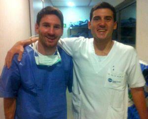 Sports19: Photo: Messi in hospital for the born of Thiago
