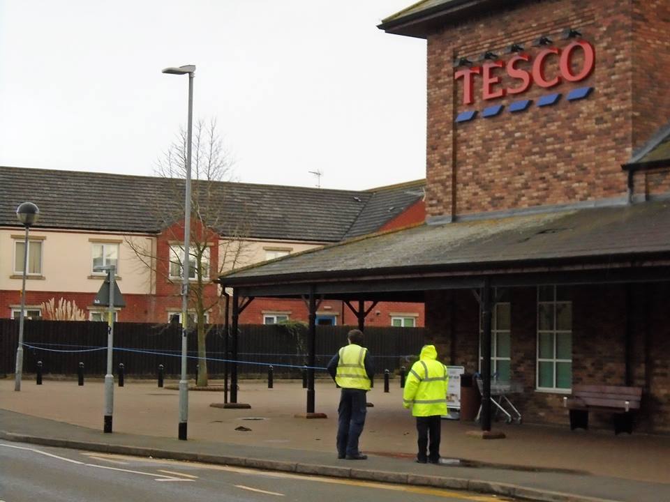 Martin Brookes Oakham: Tesco Oakham Storm Doris Damage