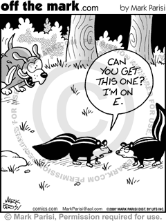 Skunk Off and a story