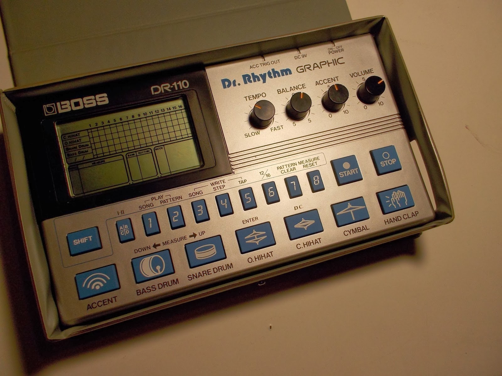 MATRIXSYNTH: Boss DR-110 Analog Drum Machine SN 430000 with Case