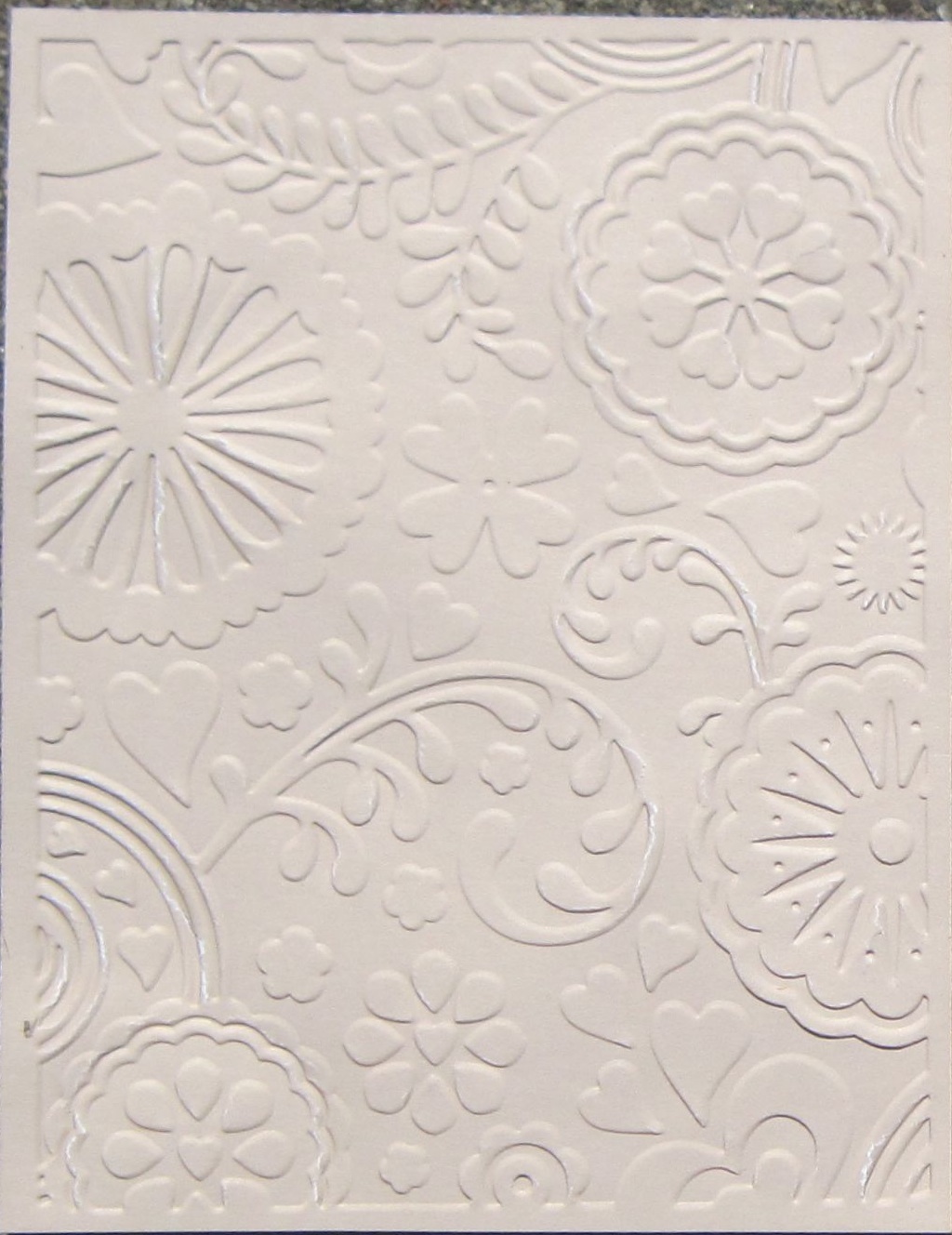 Frantic Stamper Happenings: Technique Thursday: Embossing Folders