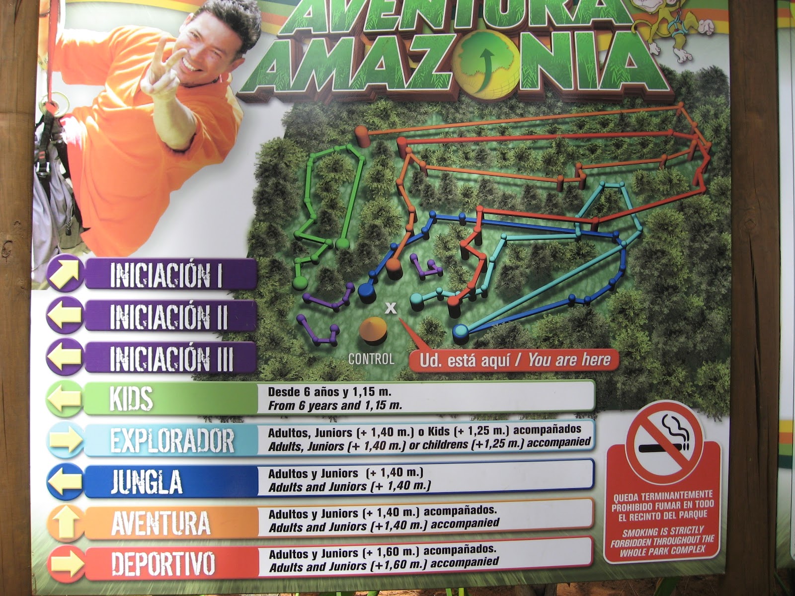 Kaasin Simarud Spaniablogg: Aventura Amazonia klatrepark i Elviria ...