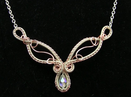 Elven Wire Woven Necklace Focal Tutorial / The Beading Gem