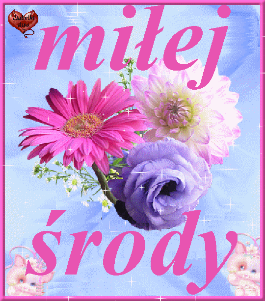 Dzień Dobry: Animowane obrazki , gify i wierszyki - środa