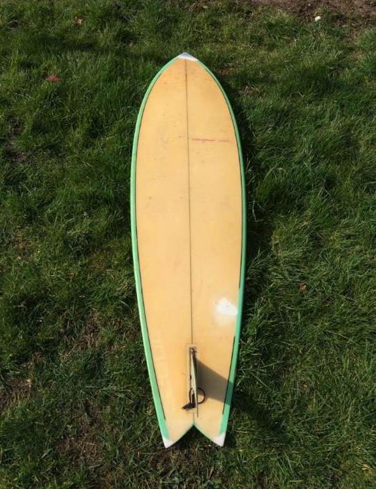 vintage surfboard collector UK: Freedom singlefins early 70s
