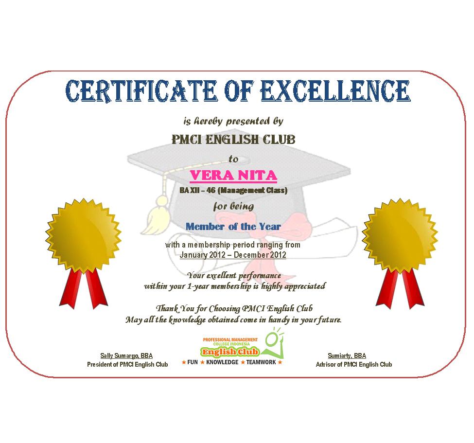 PMCI ENGLISH CLUB: 2012