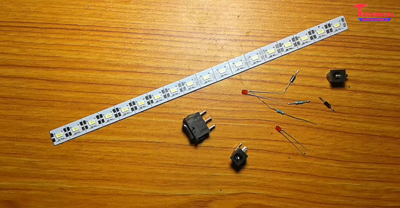 How To Make A Rechargeable Led Light With 2 Pcs 4 Volt Battery.