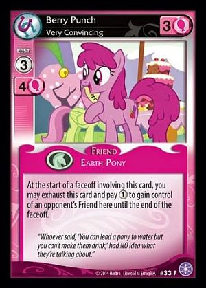 My Little Pony Berry Punch, Very Convincing The Crystal Games CCG Card ...