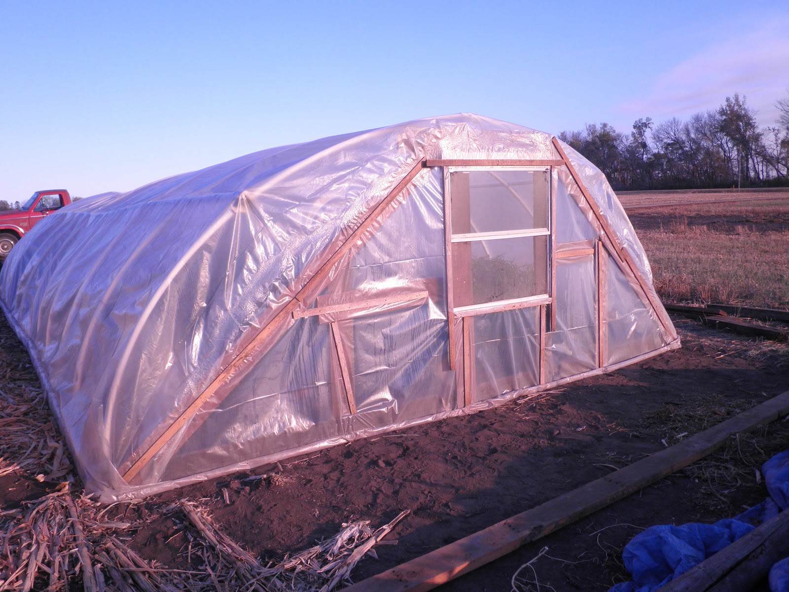 Farmgal's Twisted Fiber - Tatted Lace and Socks!: Hoop House finished