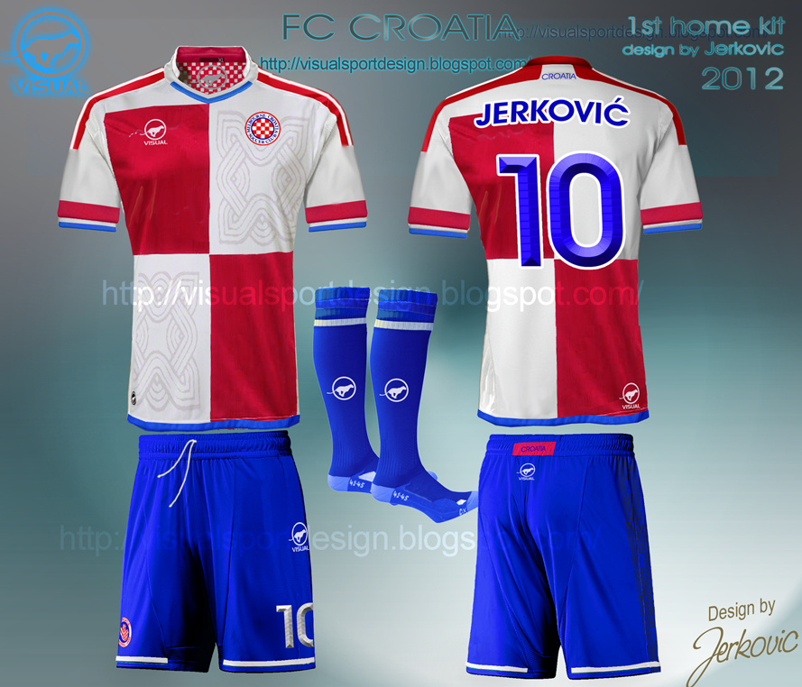 Visual Sportwear Unique Design: Croatia kits 1st HOME