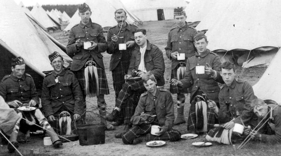 Tour Scotland: Old Photograph Seaforth Highlanders Inverness Scotland