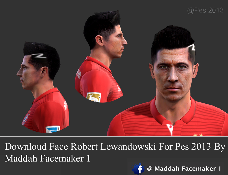 pes-modif: Face Robert Lewandowski For Pes 2013 By Maddah Facemaker 1