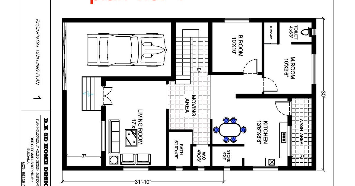 PLAN WITH 3D ELEVATION
