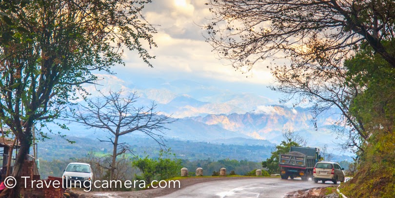 Road journey from Dalhousie to Pathankot through scenic landscapes of 3 ...