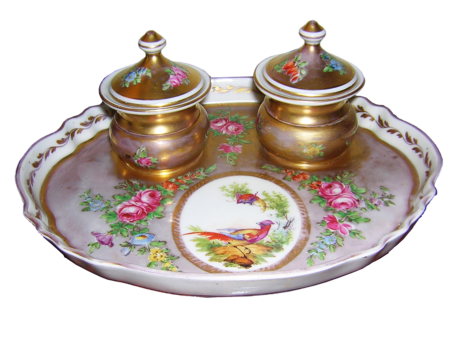 My Antique World: Beautiful antique inkstands