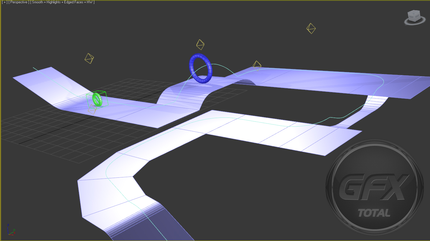 GFX Total: Tutorial - Animando objetos com Path Constraint no 3Ds Max