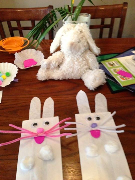 Little Stars Learning: Easter Bunny Sack Puppets