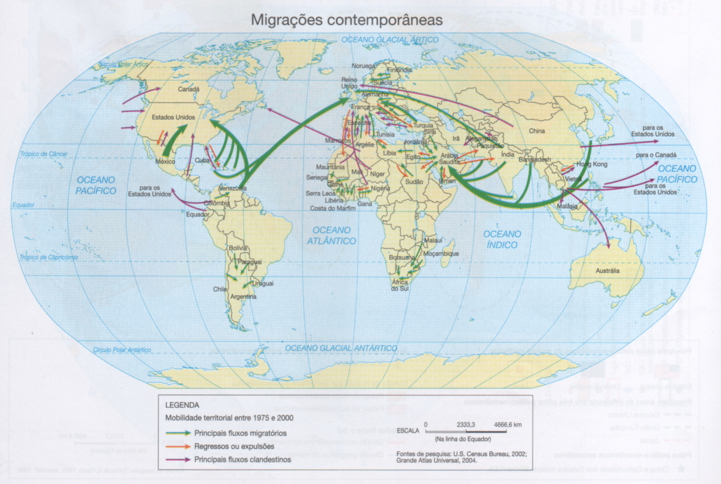 Professor Wladimir - Geografia: MAPAS - Migrações Mundiais