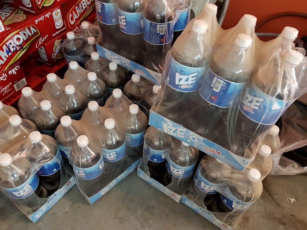 √ នោះ! រកឃើញទឹកក្រូច IZE Cola ខូចគុណភាពជាង១០០ដប ...