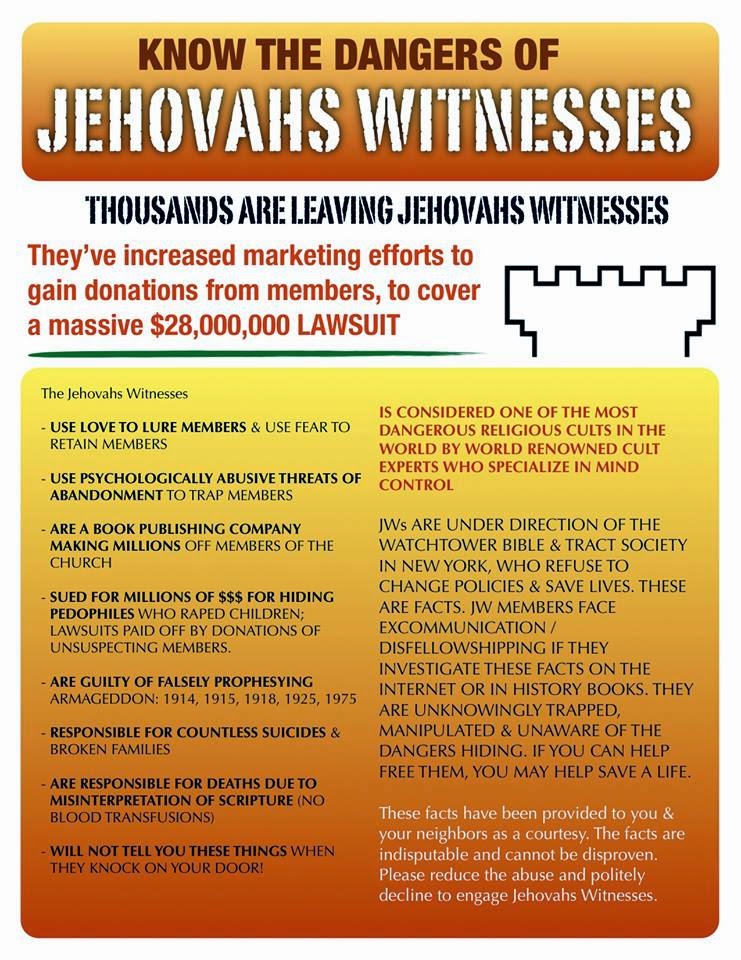 Resources for Church Leaders to protect Congregations from the Jehovah ...