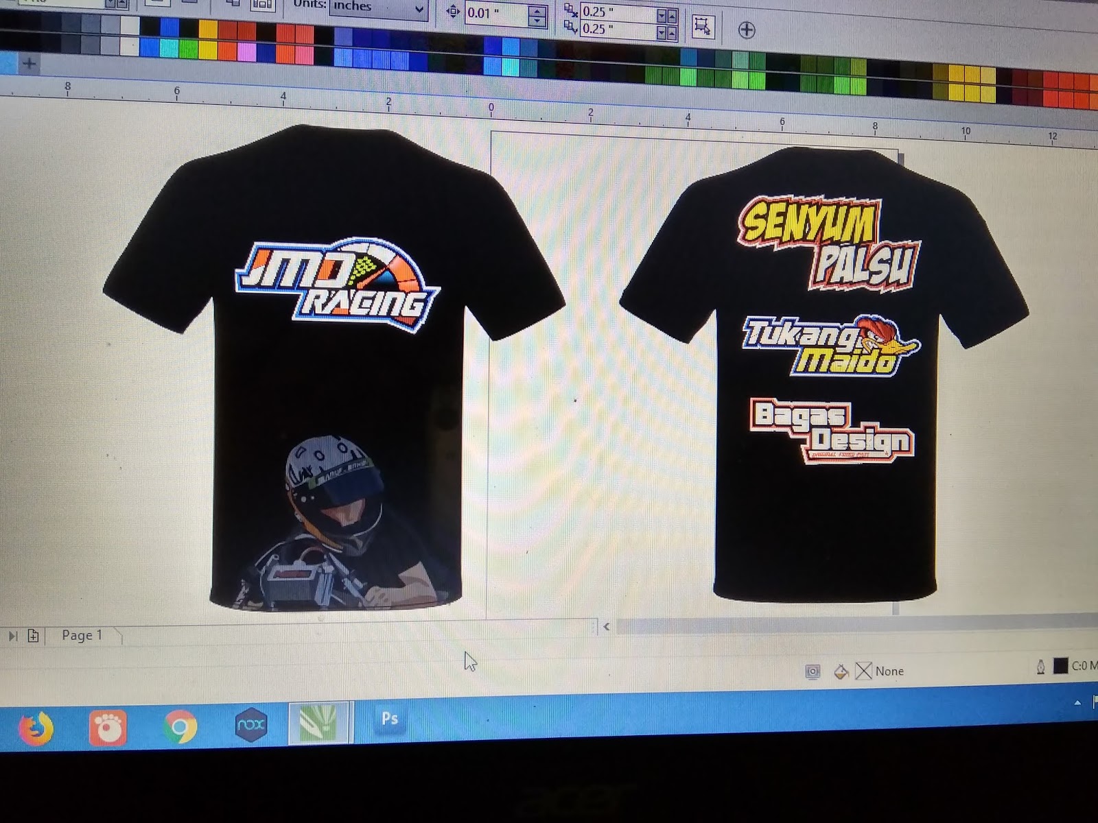 Desain baju race