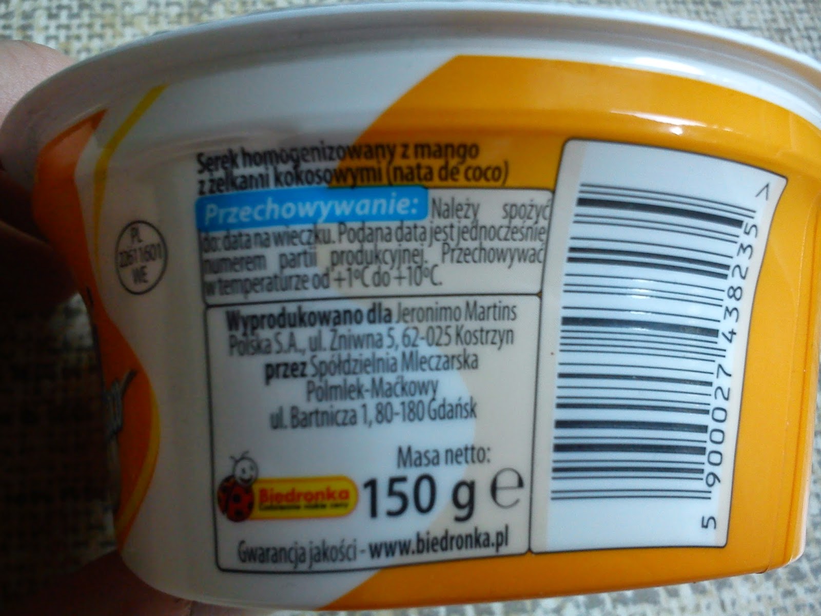 Miłośniczka Słodyczy : Nowość! Tutti Serek mango z kostkami kokosowymi