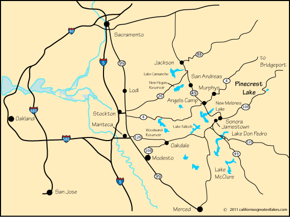 Wes' Travels to California Lakes: Pinecrest Lake - Tuolumne County, California