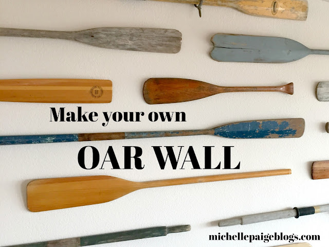 michelle paige blogs: Vintage Oar Wall