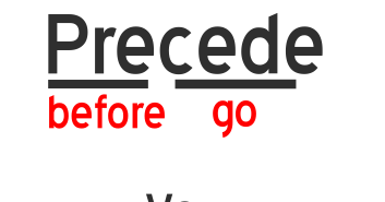 Precede vs Proceed, Learn with Mind trick - Make Your English Easy