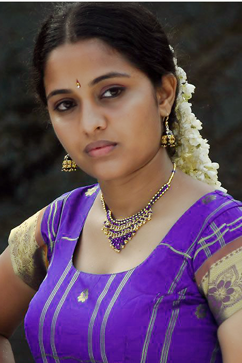CUTE TAMIL GIRL IN VIOLET COLOR BLOUSE AND SKIRT / HOMELY GIRL AND ...