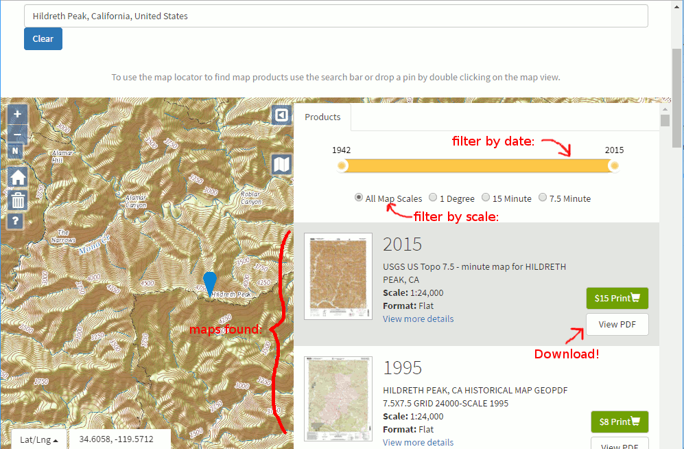 HOWTO: download USGS maps